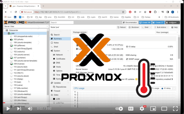 Improve Proxmox Add Cpu Temperature To Web Interface Easily 